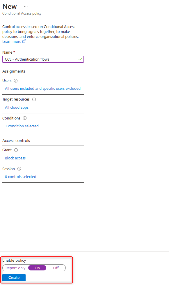 Microsoft Entra Conditional Access: Block Authentication Flows - cloudcoffee.ch