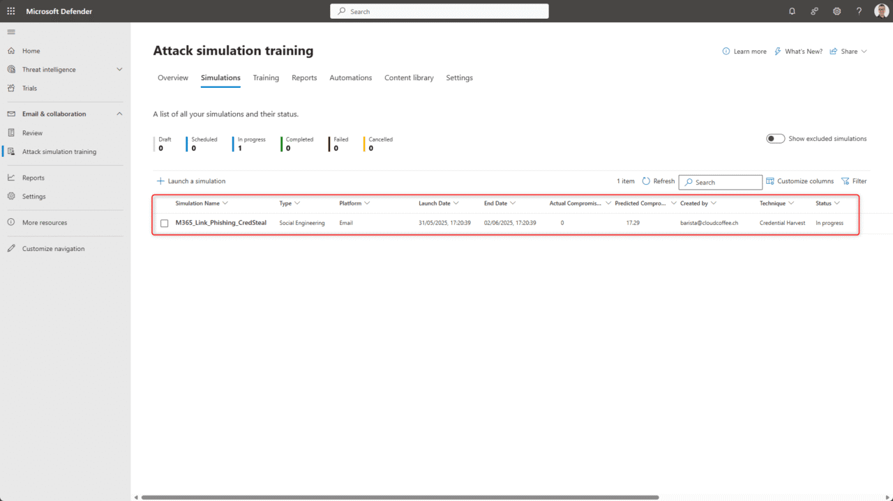 Microsoft Defender Angriffssimulationstraining: Sicherheitsbewusstsein ...
