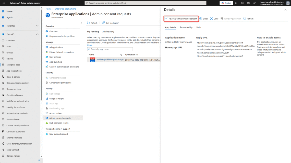 Microsoft Entra ID: Admin Consent Workflow für sichere ...