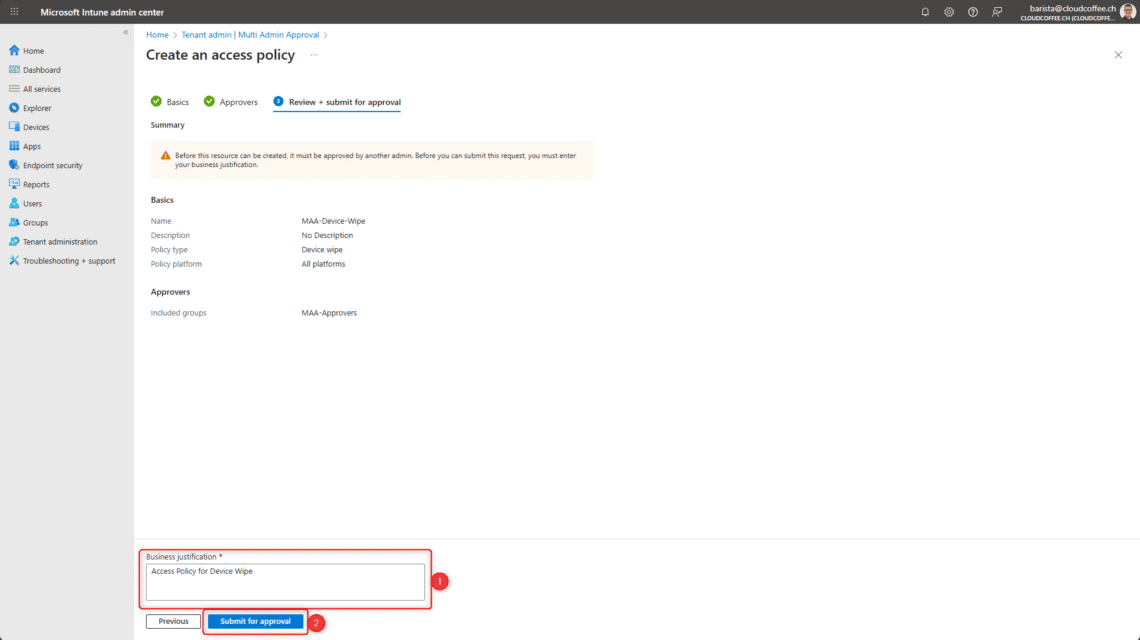 Microsoft Intune Multi Admin Approval: Geräteaktionen wie Wipe, Retire ...